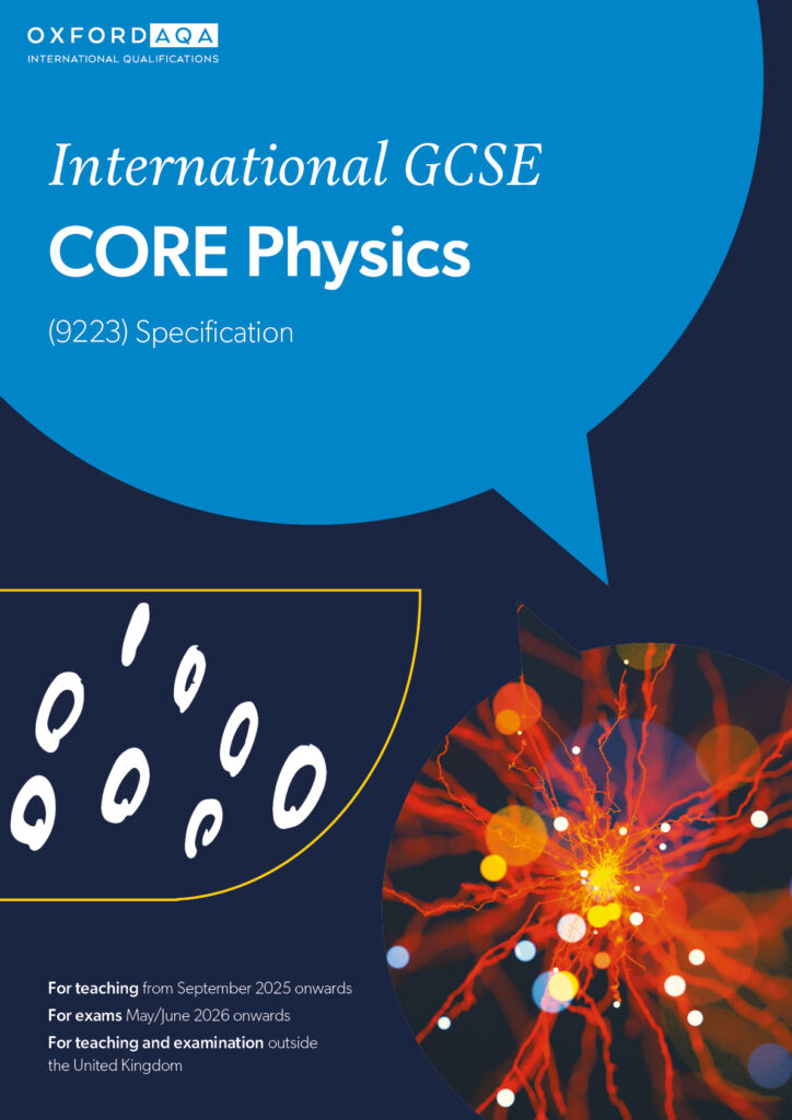 International GCSE CORE Physics (9223) | OxfordAQA International ...