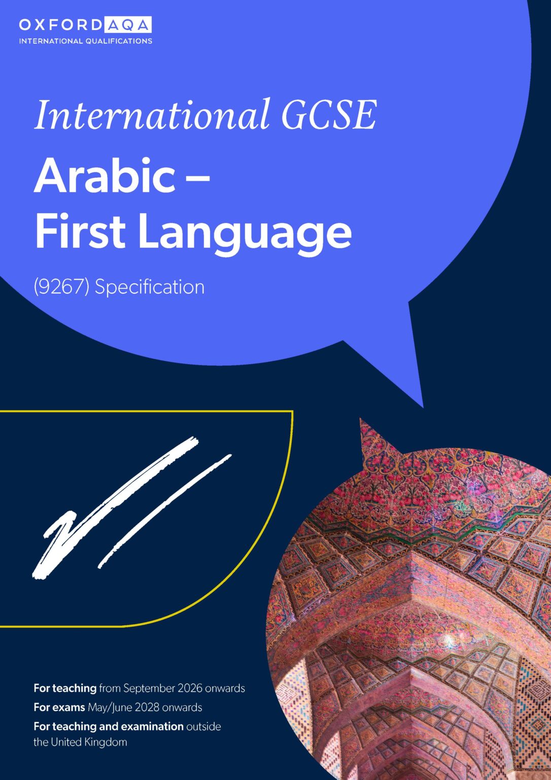 NEW: International GCSE Arabic – First Language (9267) | OxfordAQA ...